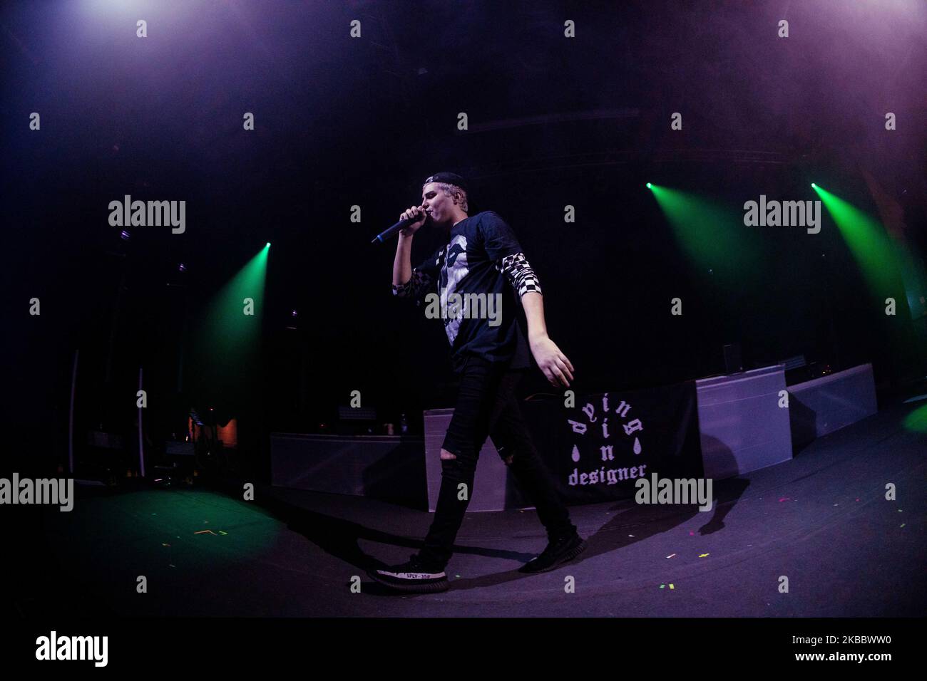 Emo rapper Dying In Designer, real name Bobby O’Brien, performs live at ...