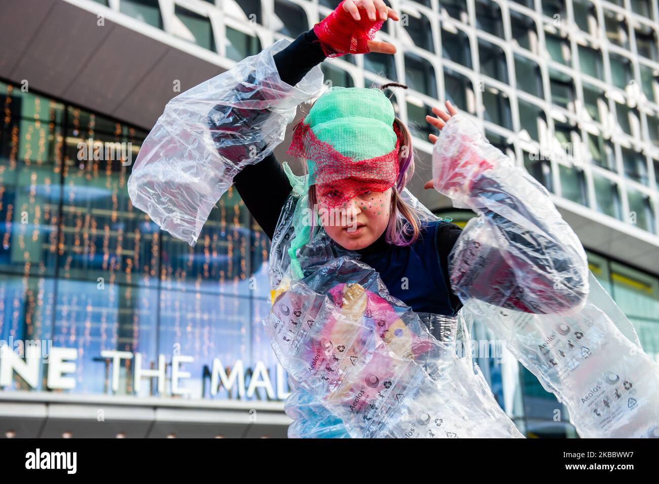 An XR model is performing during the XR Fashion show that took place in ...