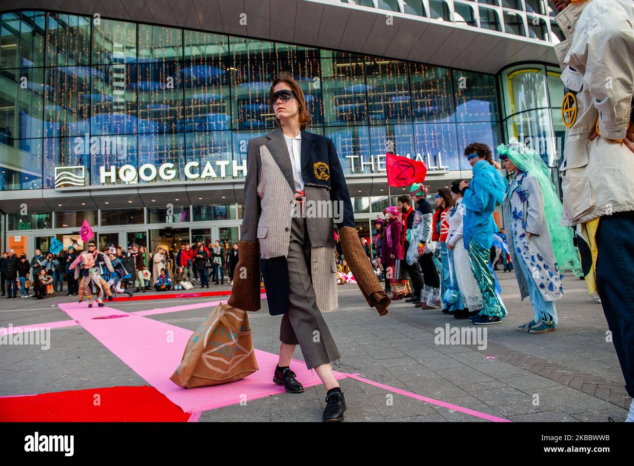 An XR model is posing during the XR Fashion show that took place in ...