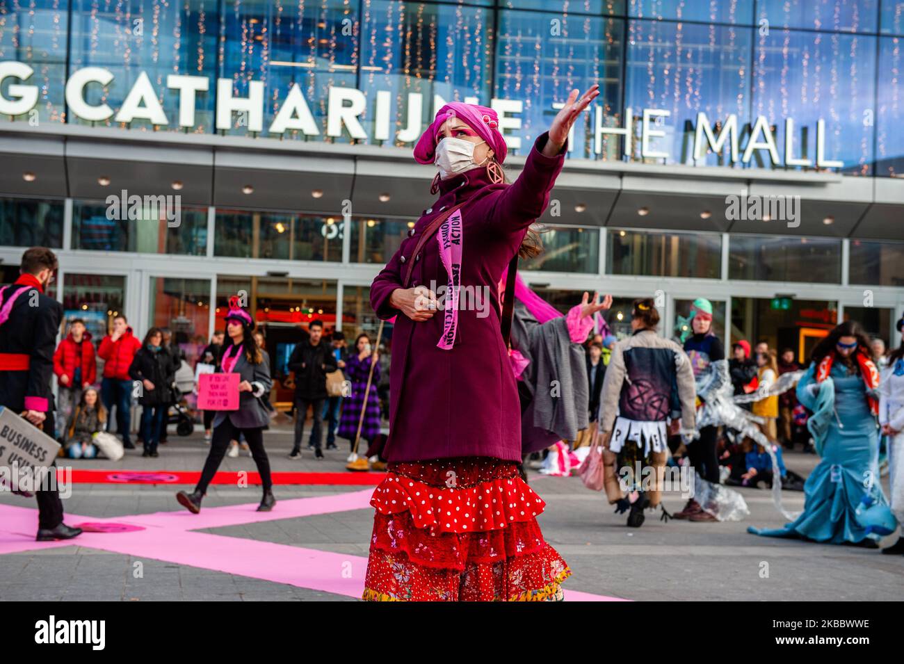 An XR model is performing during the XR Fashion show that took place in ...