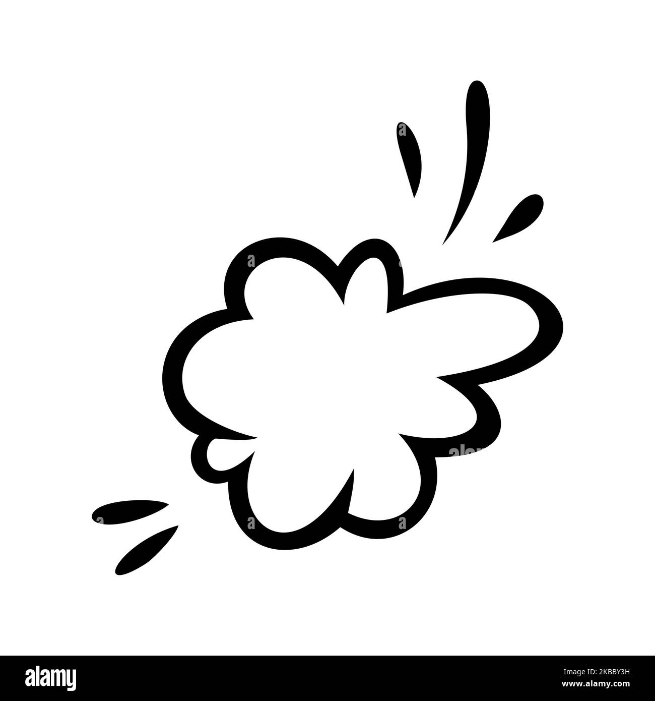 Comic speech bubble. Blank comic balloon for text. Vector illustration ...