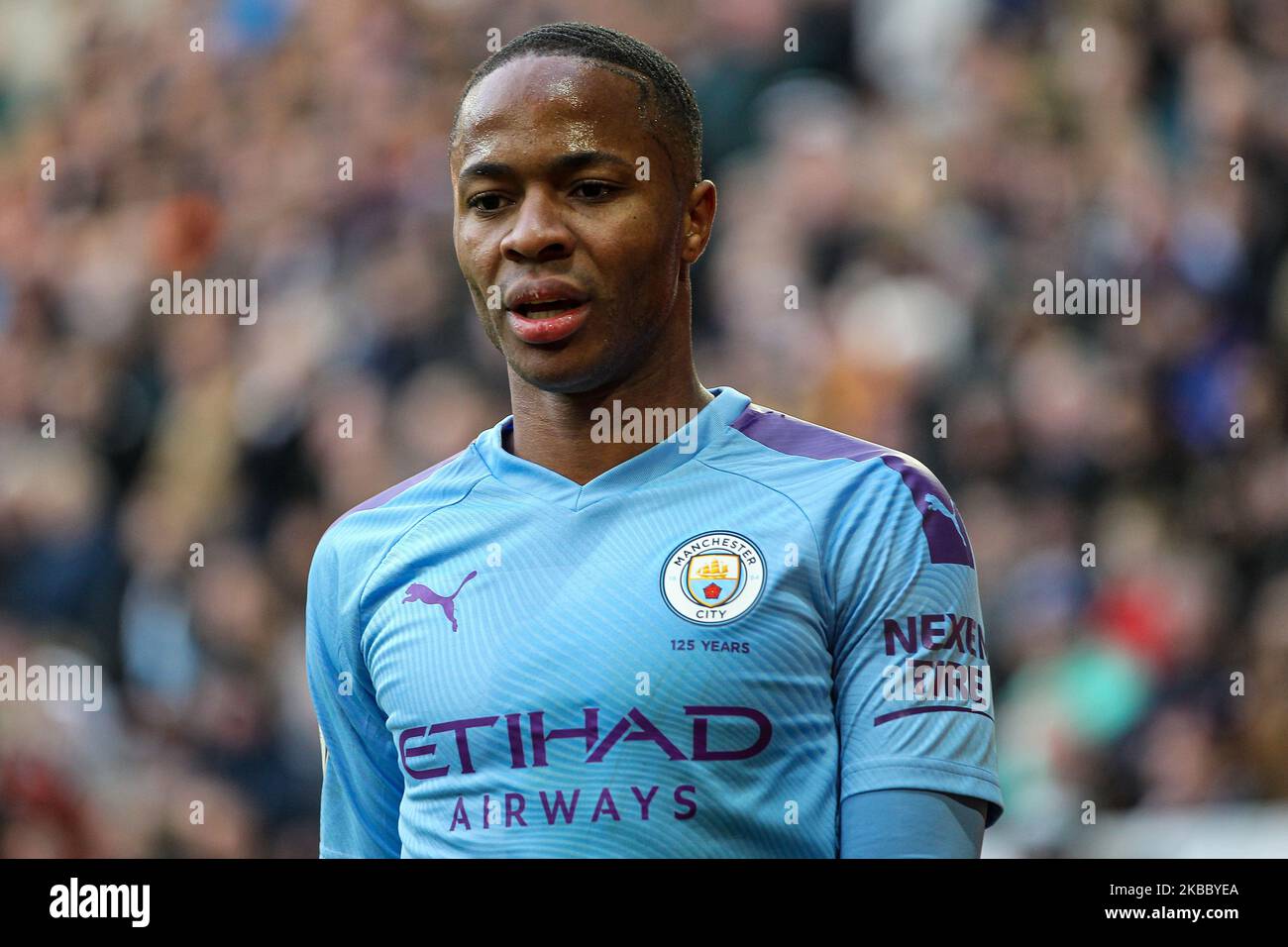 Raheem Sterling of Manchester City during the Premier League match ...