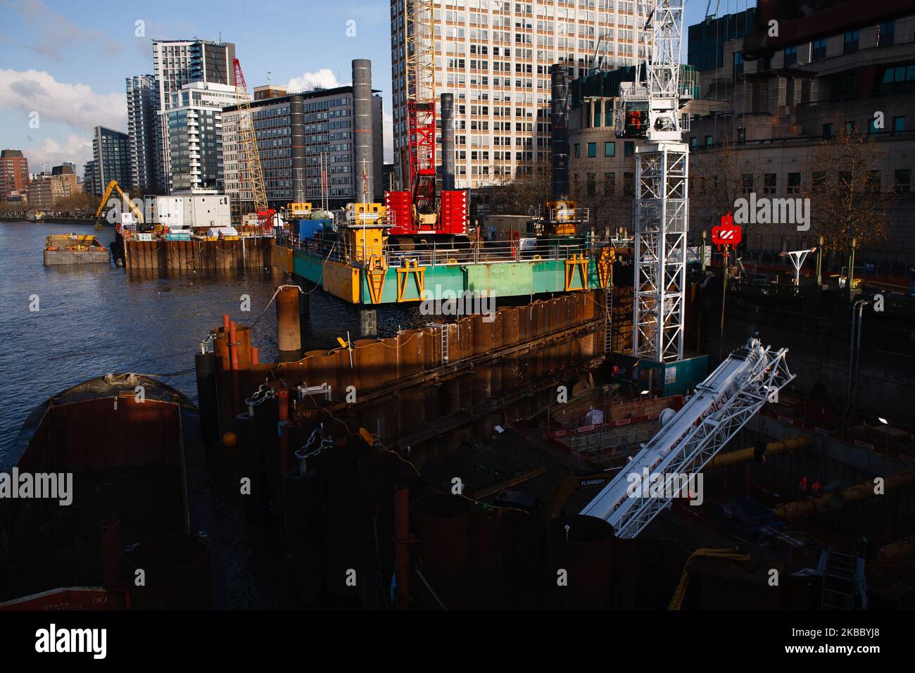 Work continues on the Thames Tideway Tunnel, colloquially known as the ...