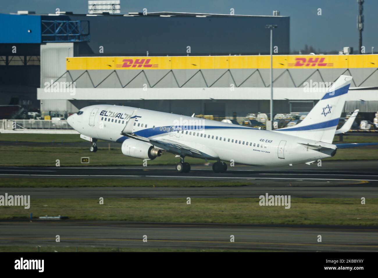 El Al Israel Airlines Boeing 737-800 NG aircraft as seen during ...