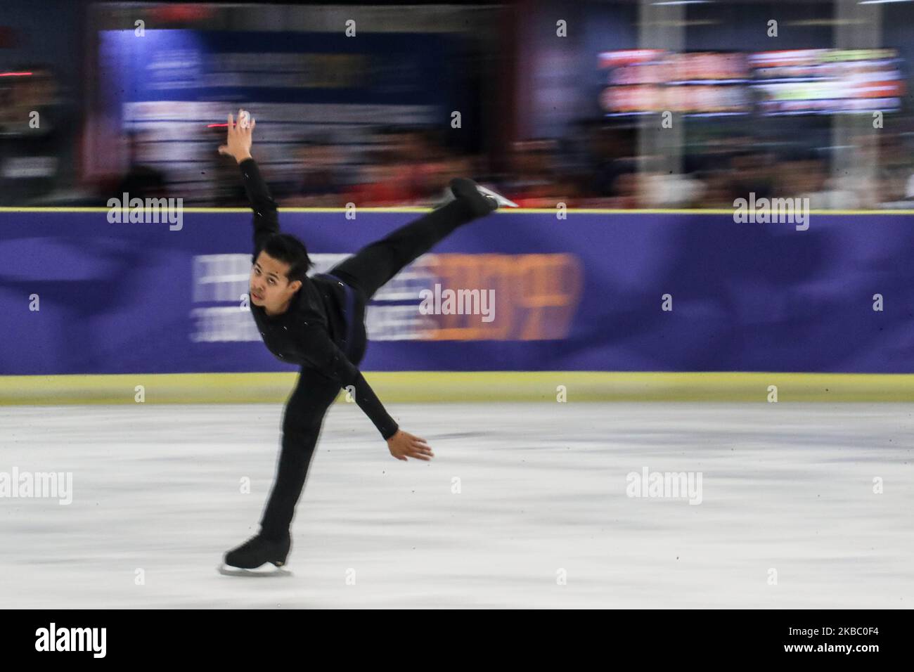 Christopher Caluza of the Philippines performs his routine during the ...