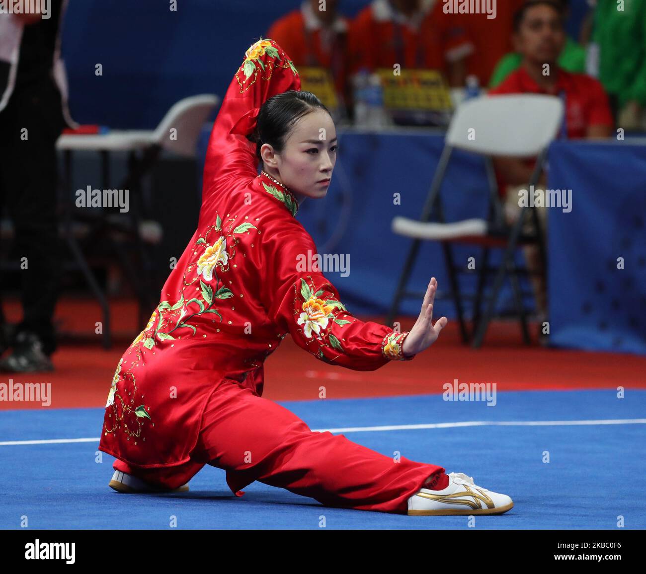 Tran Thi Minh Huyen of Vietnam performs her routine during the Women's ...