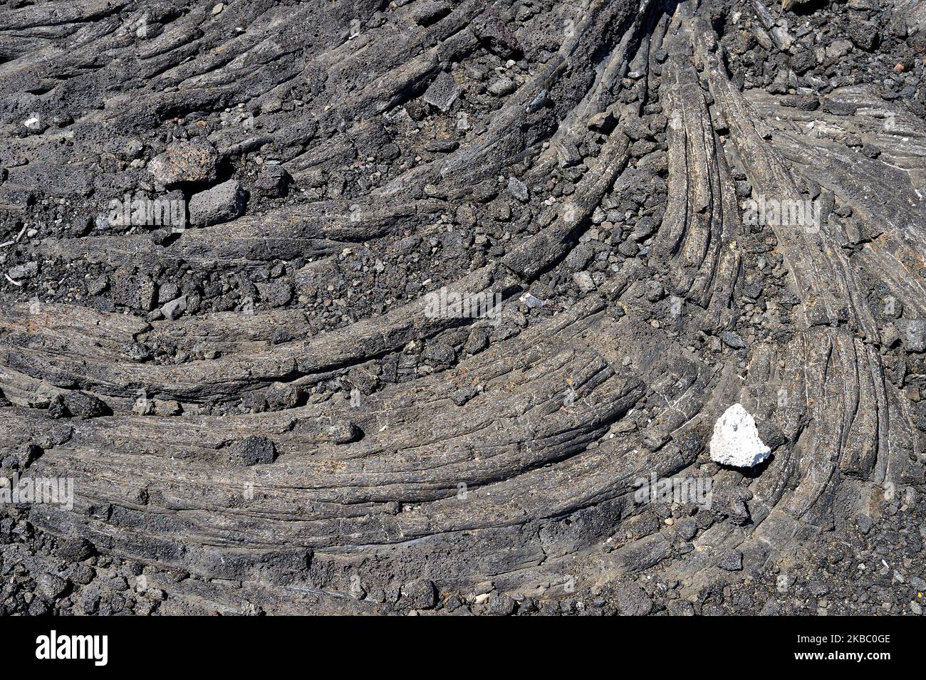The picturesque steaming craters and lava streams around Mauna Ulu ...