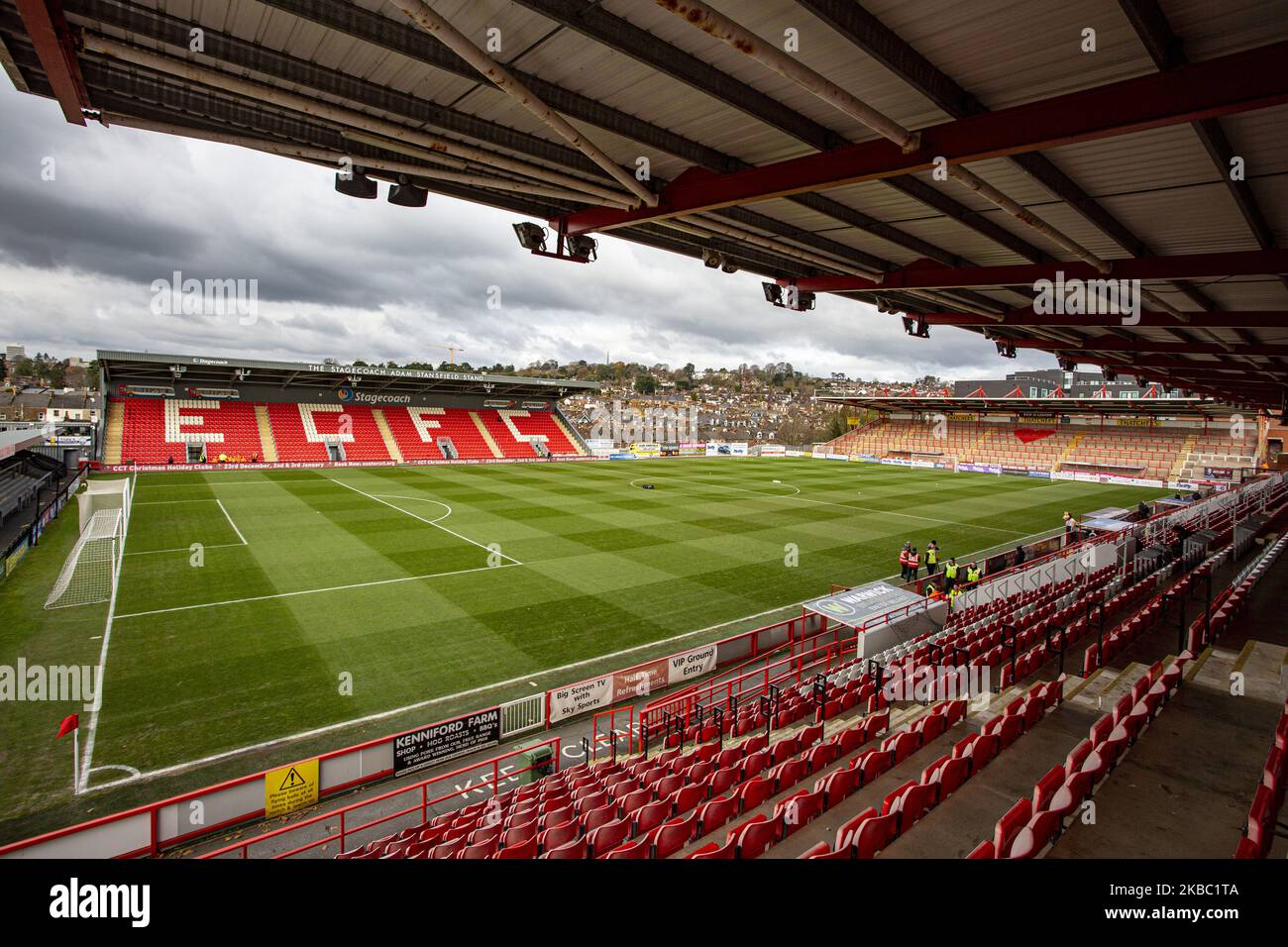 during the FA Cup match between Exeter City and Hartlepool United at St ...