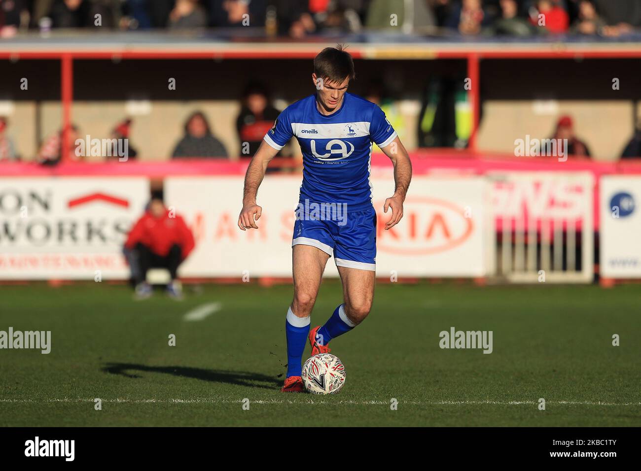 Fraser Kerr of Hartlepool United during the FA Cup match between Exeter ...