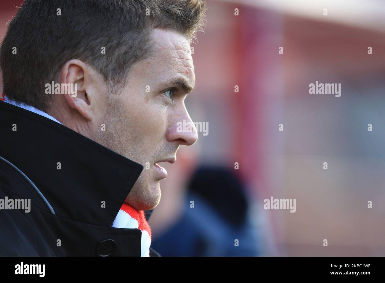 Exeter City manager Matt Taylor during the FA Cup match between Exeter ...