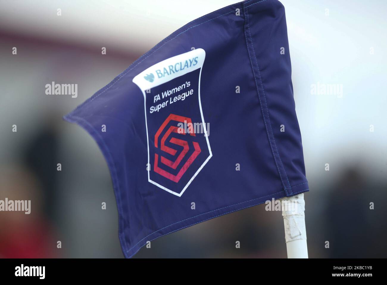 Cornor Flag during Barclays Women's Super League match between West Ham ...