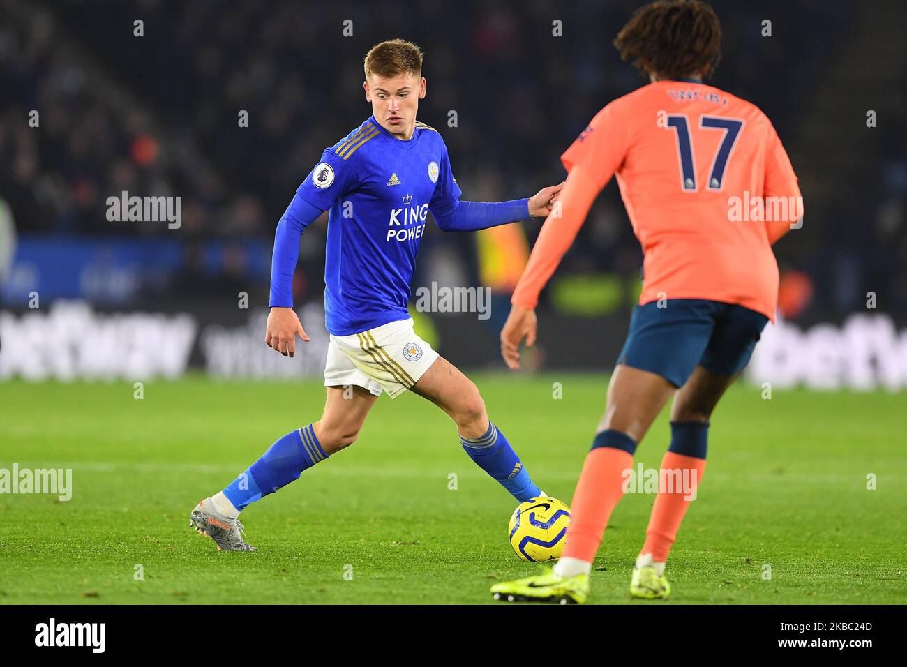Harvey Barnes (15) of Leicester City during the Premier League match ...