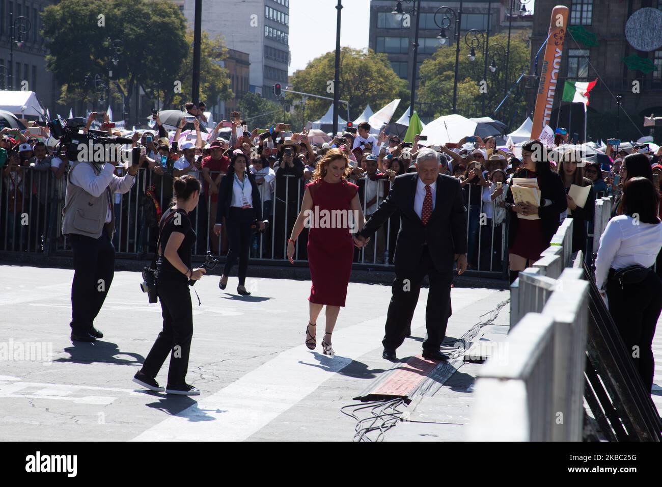 Mexican President Andres Manuel Lopez Obrador and his wife, Beatriz ...