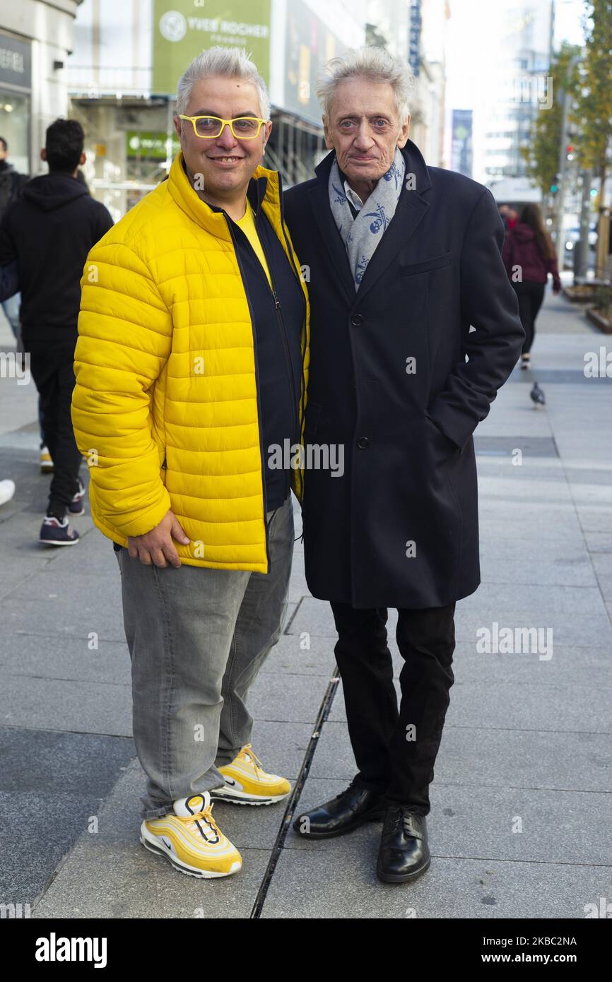 Actors Enrique San Francisco and Miki D'kai present the show PESADILLA ...