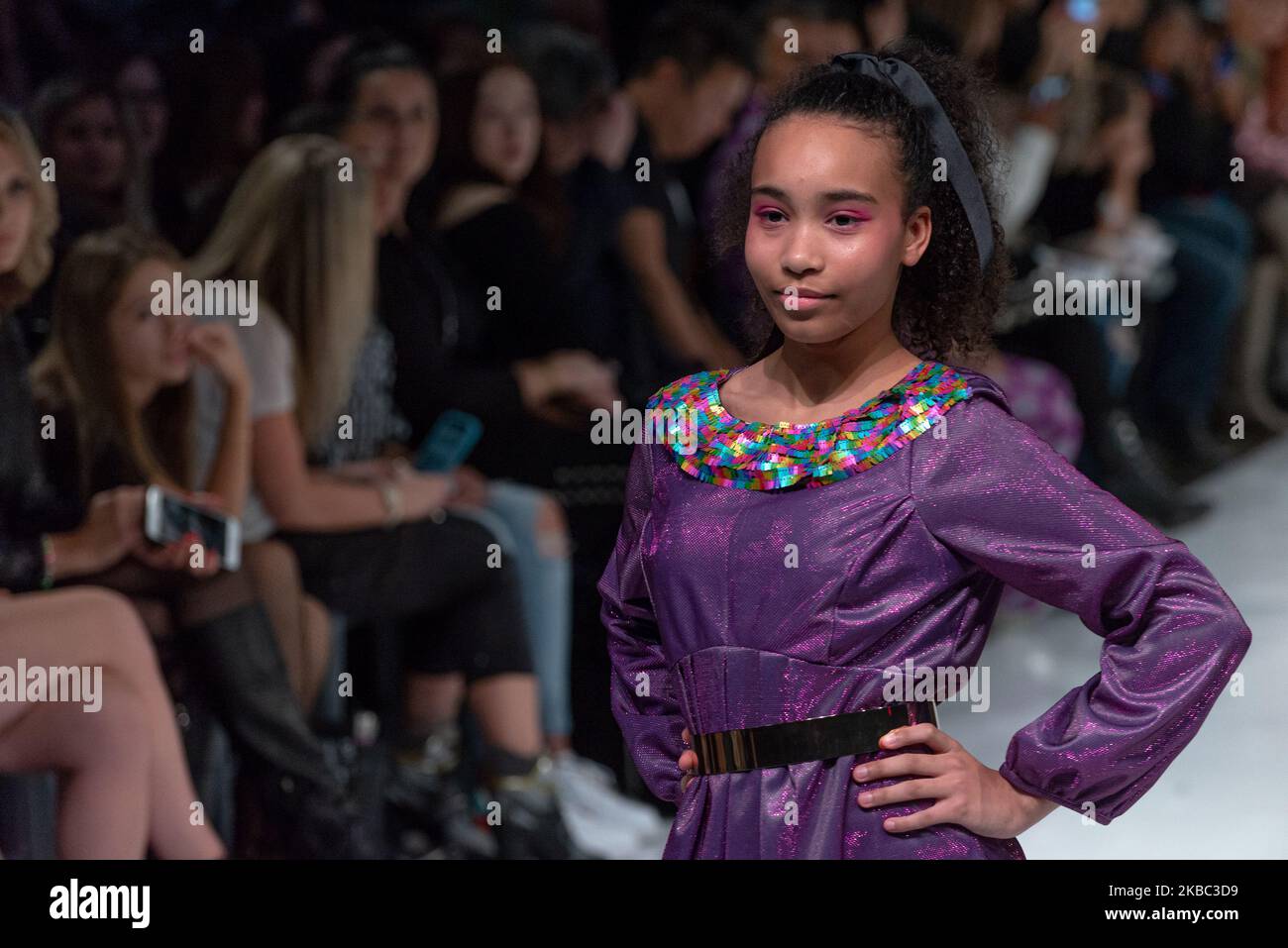 A model walks the runway at the Young Socialites collection for Spring ...