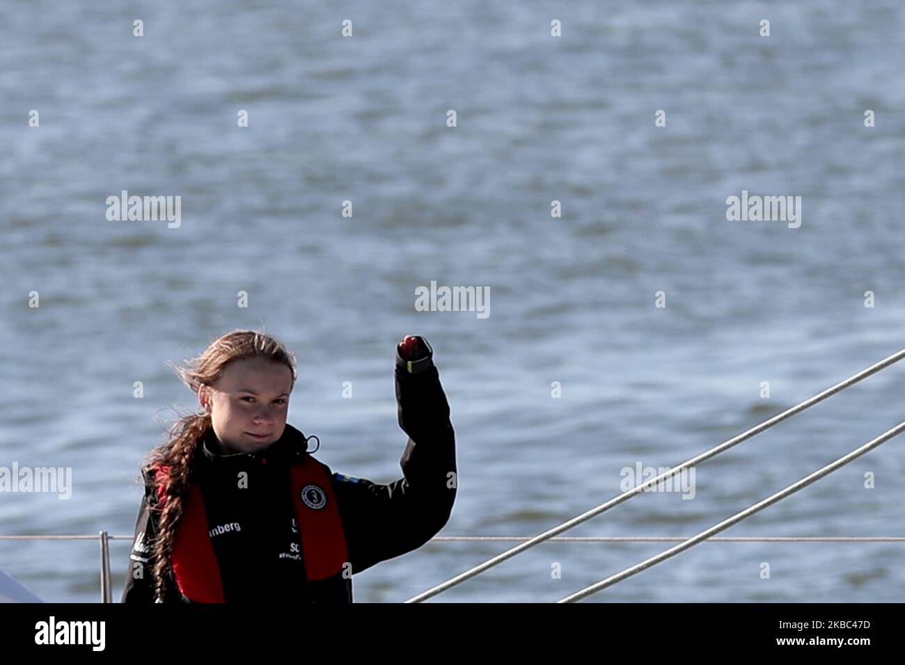 Swedish teenage climate activist Greta Thunberg arrives in Lisbon ...
