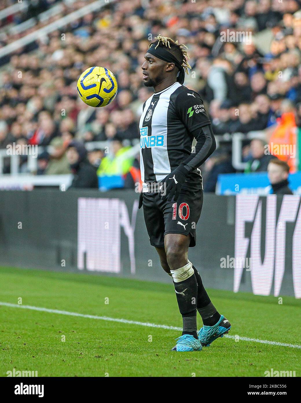 Allan Saint-Maximin of Newcastle United during the Premier League match ...