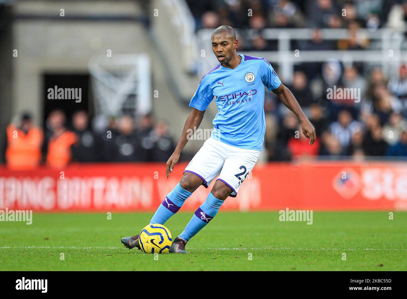 Fernandinho of Manchester City in action during the Premier League ...
