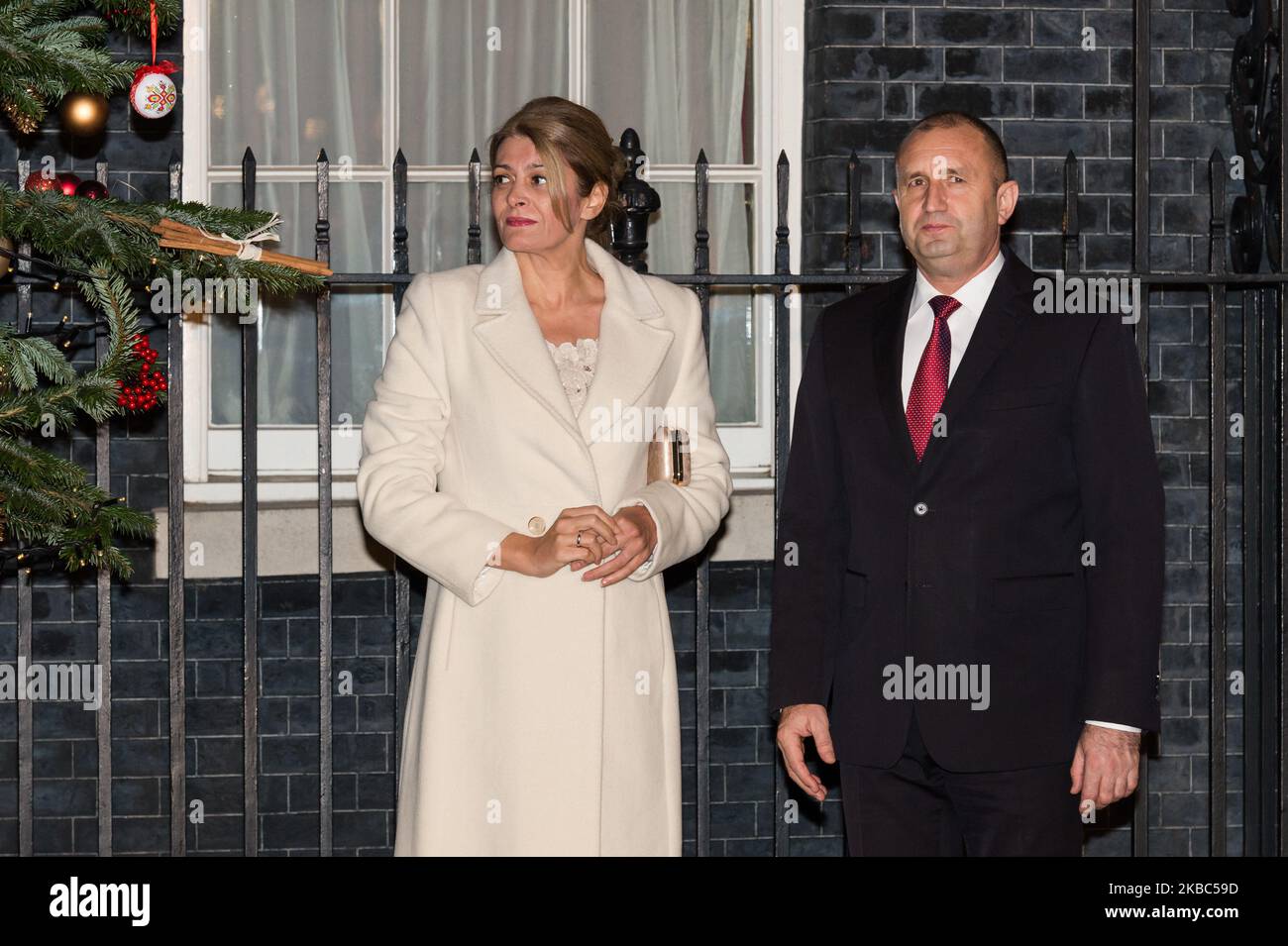 President of Bulgaria Rumen Radev and his wife Desislava Radeva arrive ...