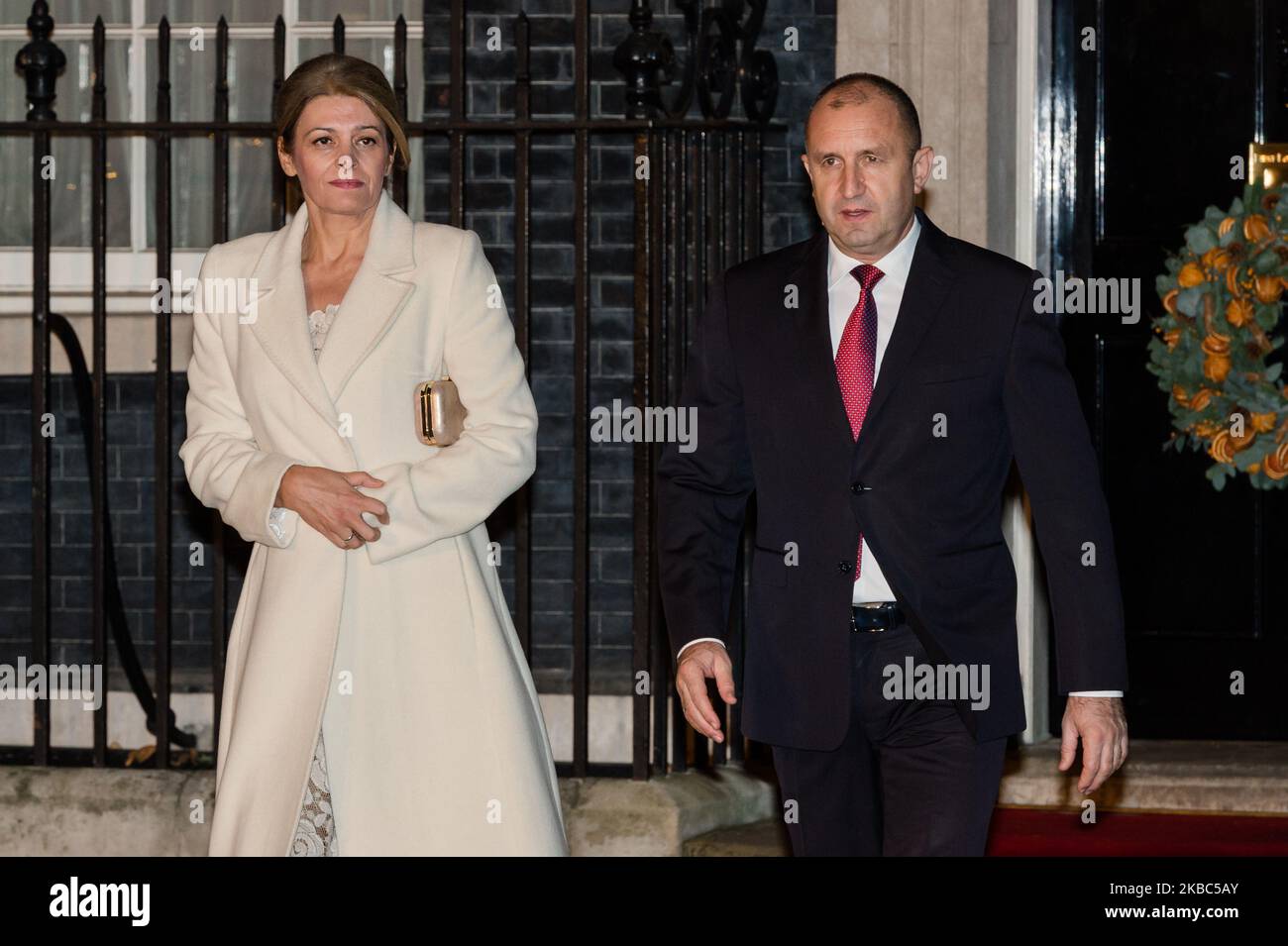 President of Bulgaria Rumen Radev and his wife Desislava Radeva leave ...