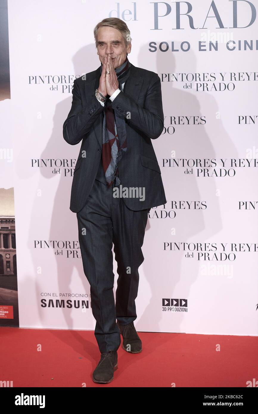 Jeremy Irons attends the ''Pintores Y Reyes Del Prado'' premiere at ...