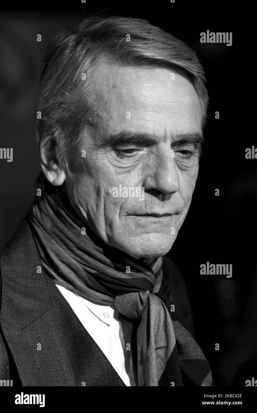 (EDITOR'S NOTE: Image was converted to black and white) Jeremy Irons ...
