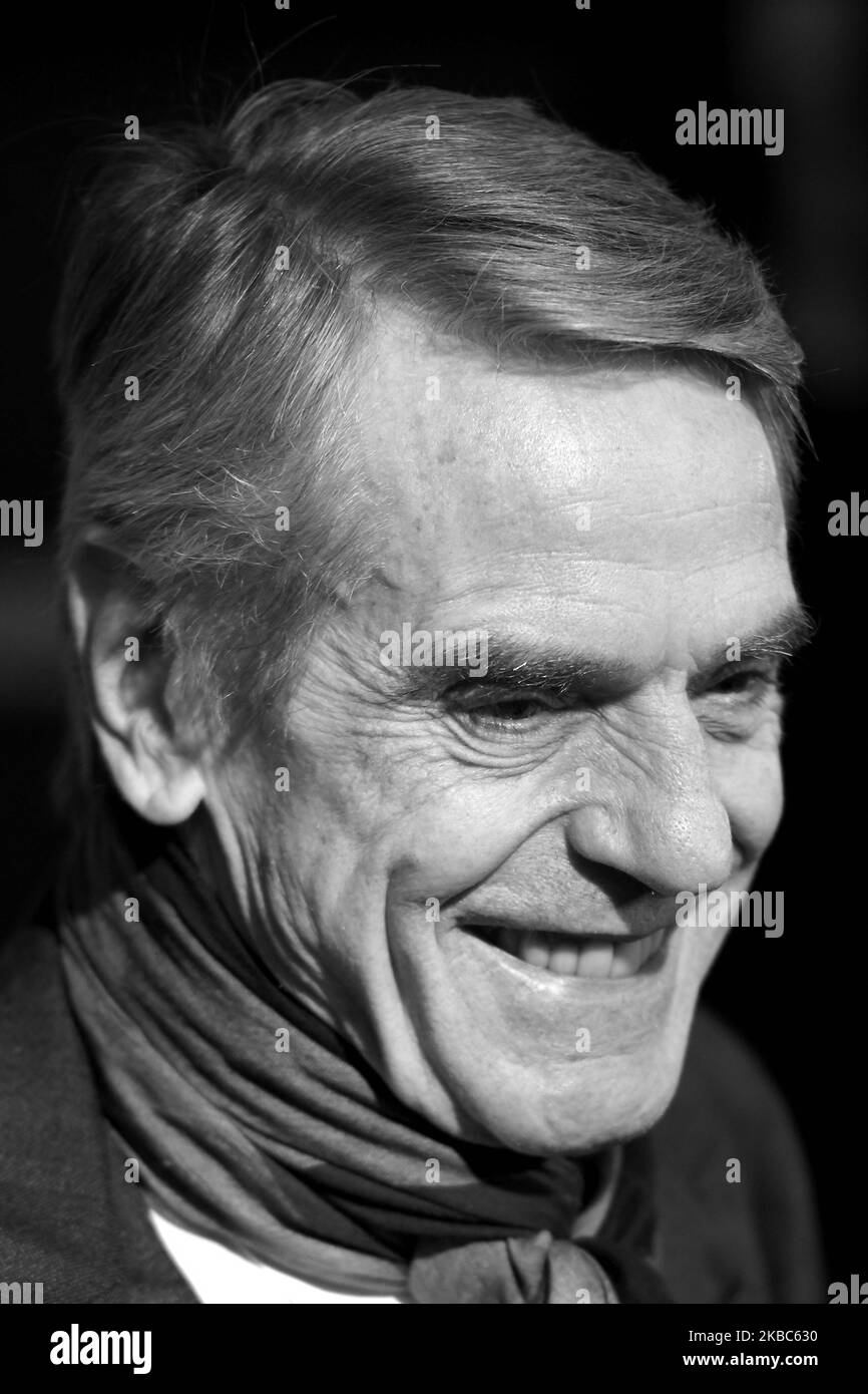 (EDITOR'S NOTE: Image was converted to black and white) Jeremy Irons ...