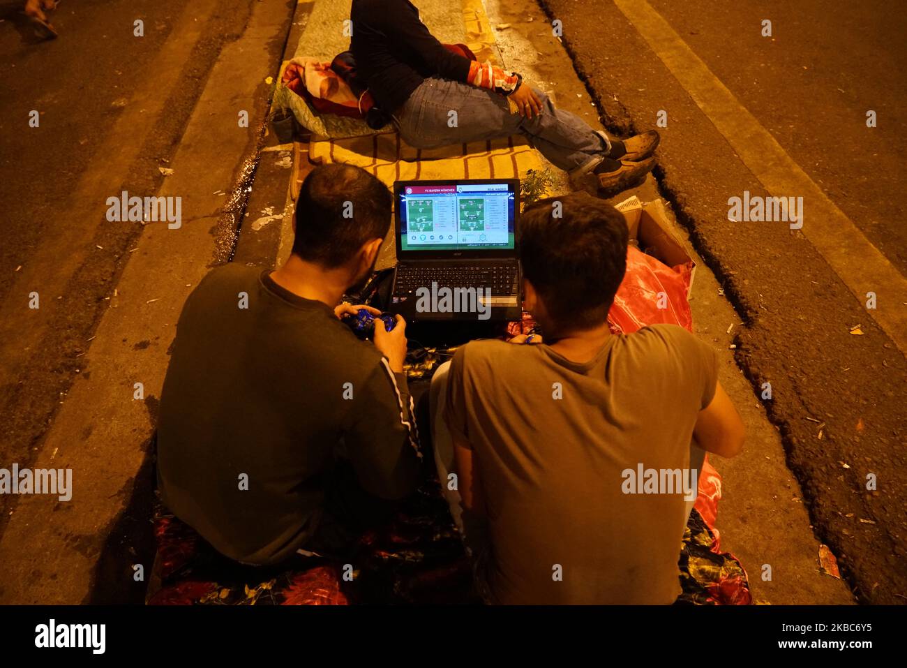 Iraqi demonstrate in the capital Baghdad on December 5, 2019. The ...