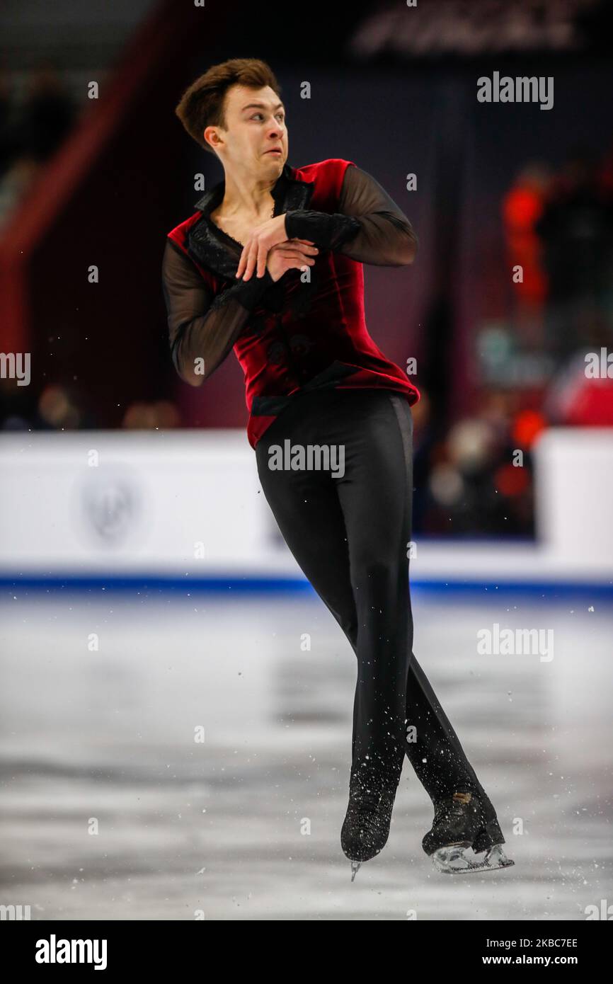 Dmitri ALIEV (RUS) in action during the SENIOR MEN – Short Program of ...