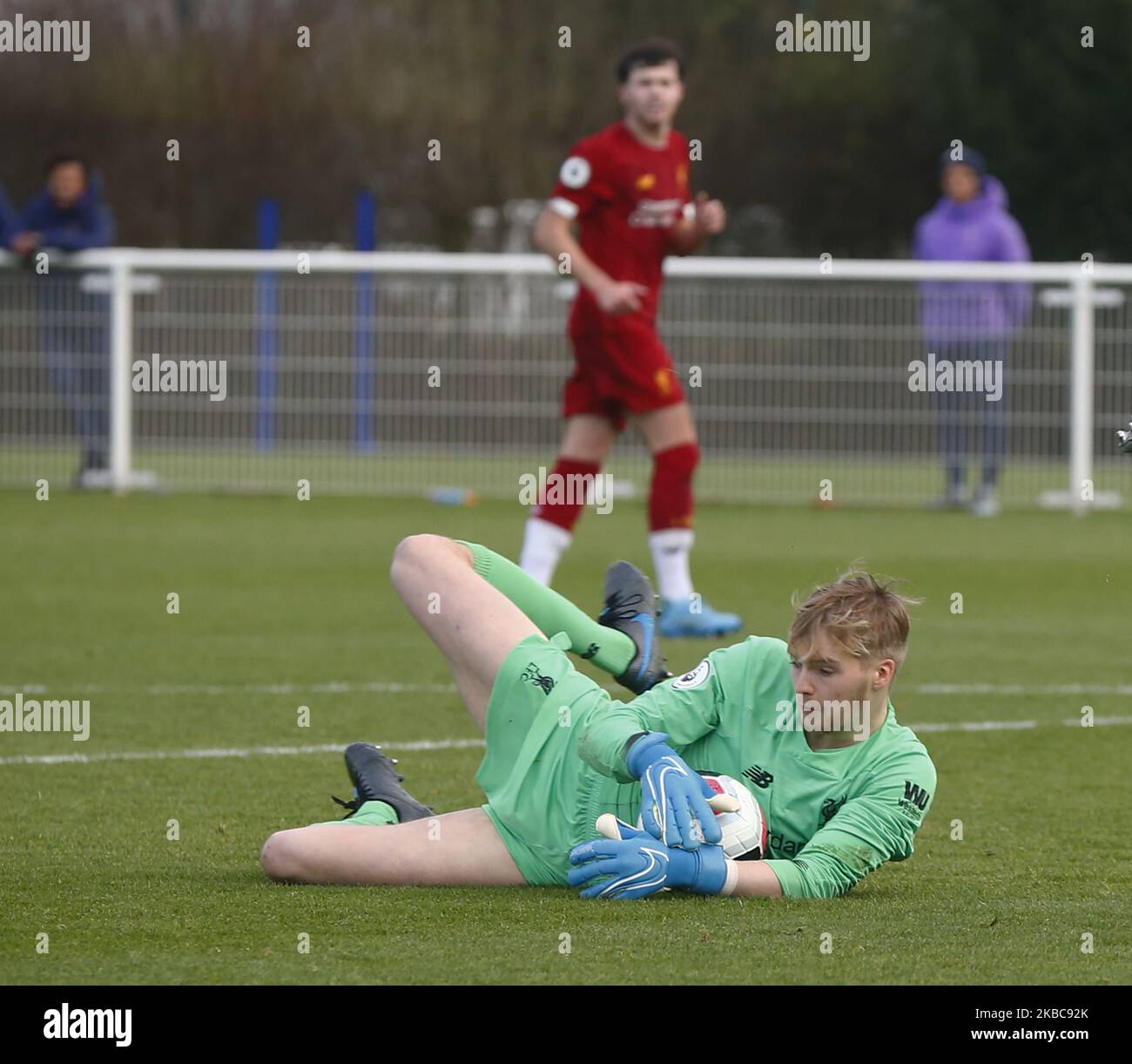 Caoimhin Kelleher of Liverpool during Premier League 2 between ...