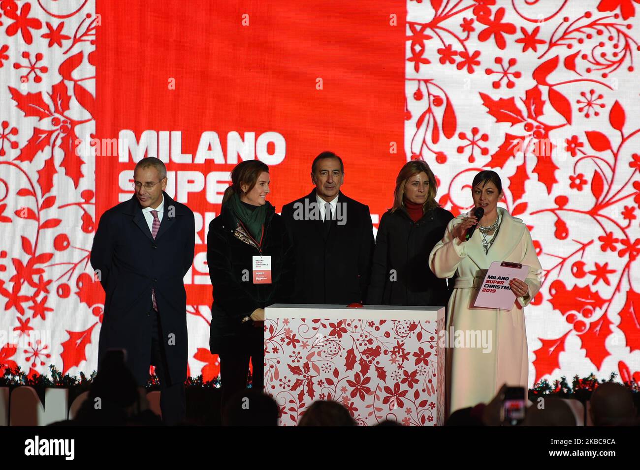 Milan Mayor Giuseppe Sala with Esselunga CEO Sami Kahale on the Milan ...