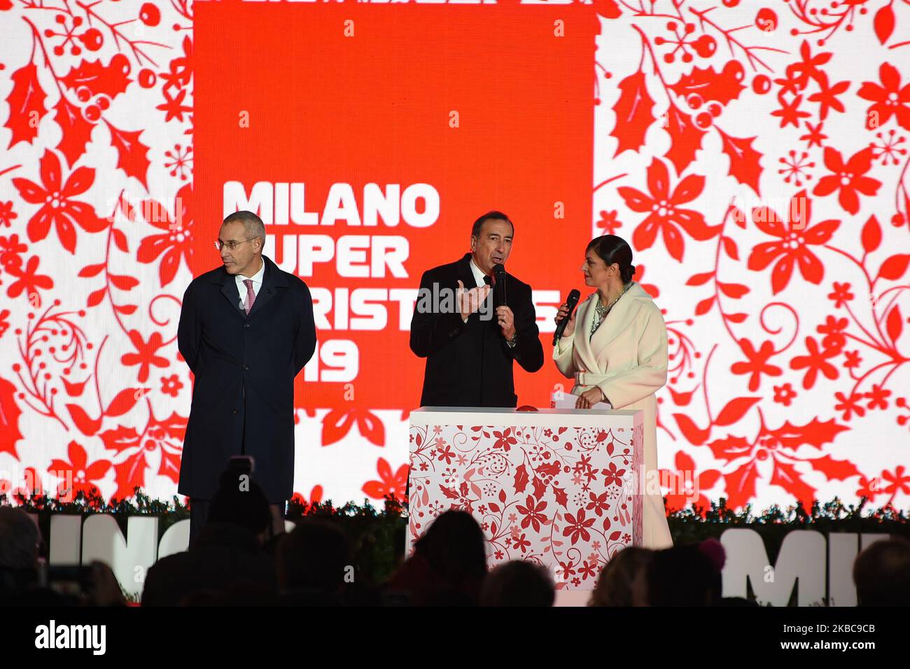 Milan Mayor Giuseppe Sala with Esselunga CEO Sami Kahale on the Milan ...