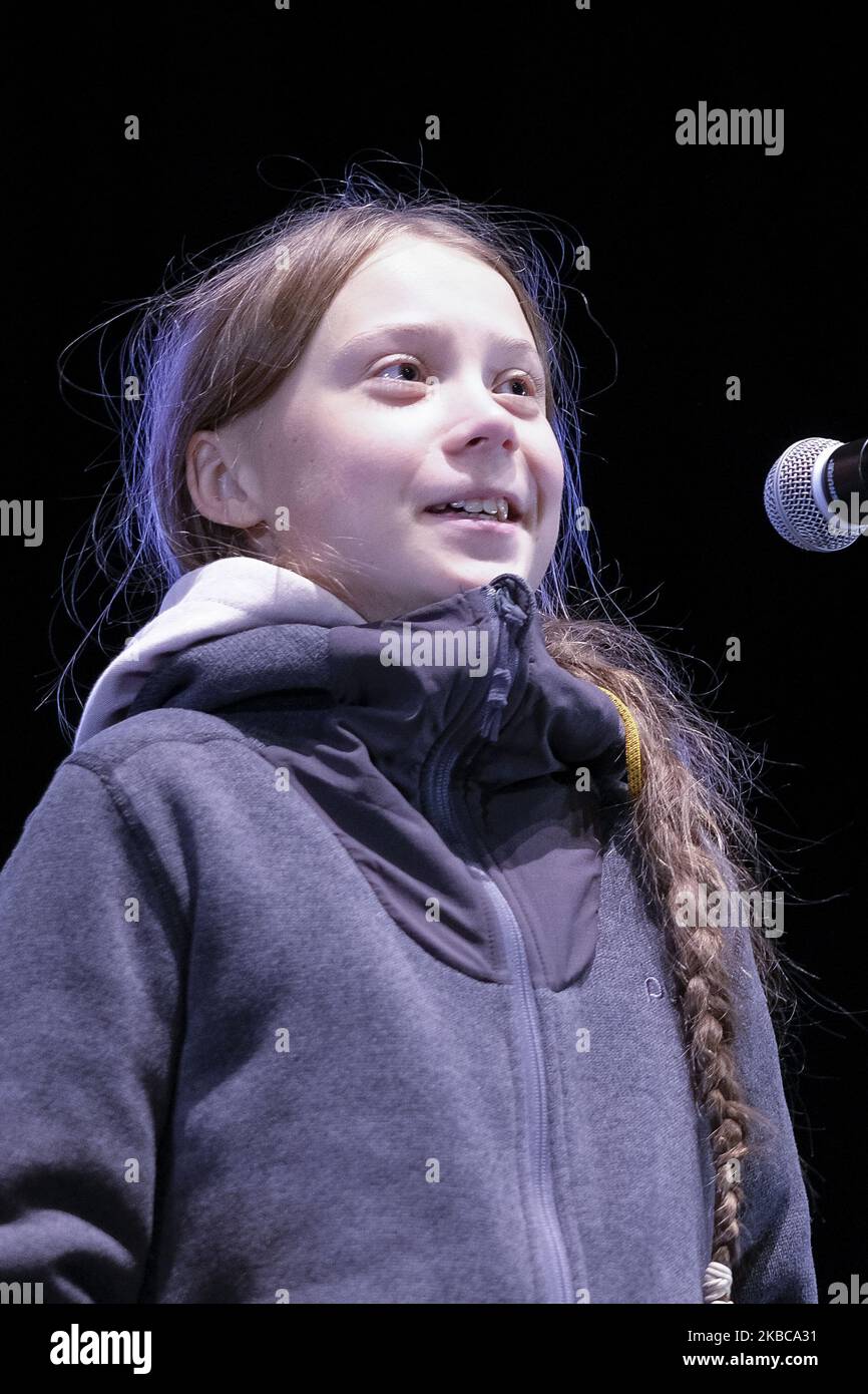 Greta thunberg smiling hi-res stock photography and images - Alamy