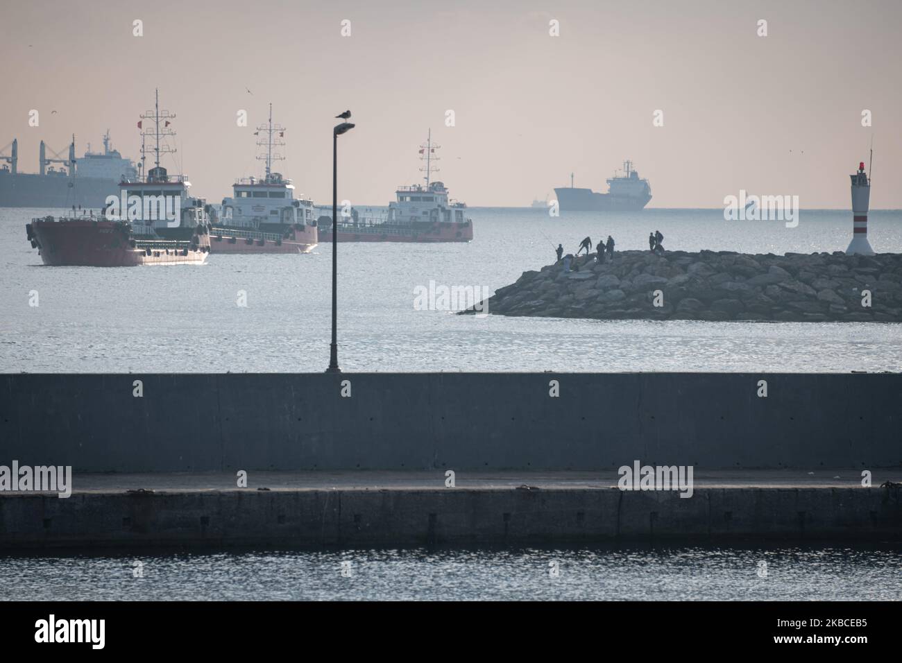 On Dec. 8 2019, fishermen in the historic and commercial Kumkapi ...