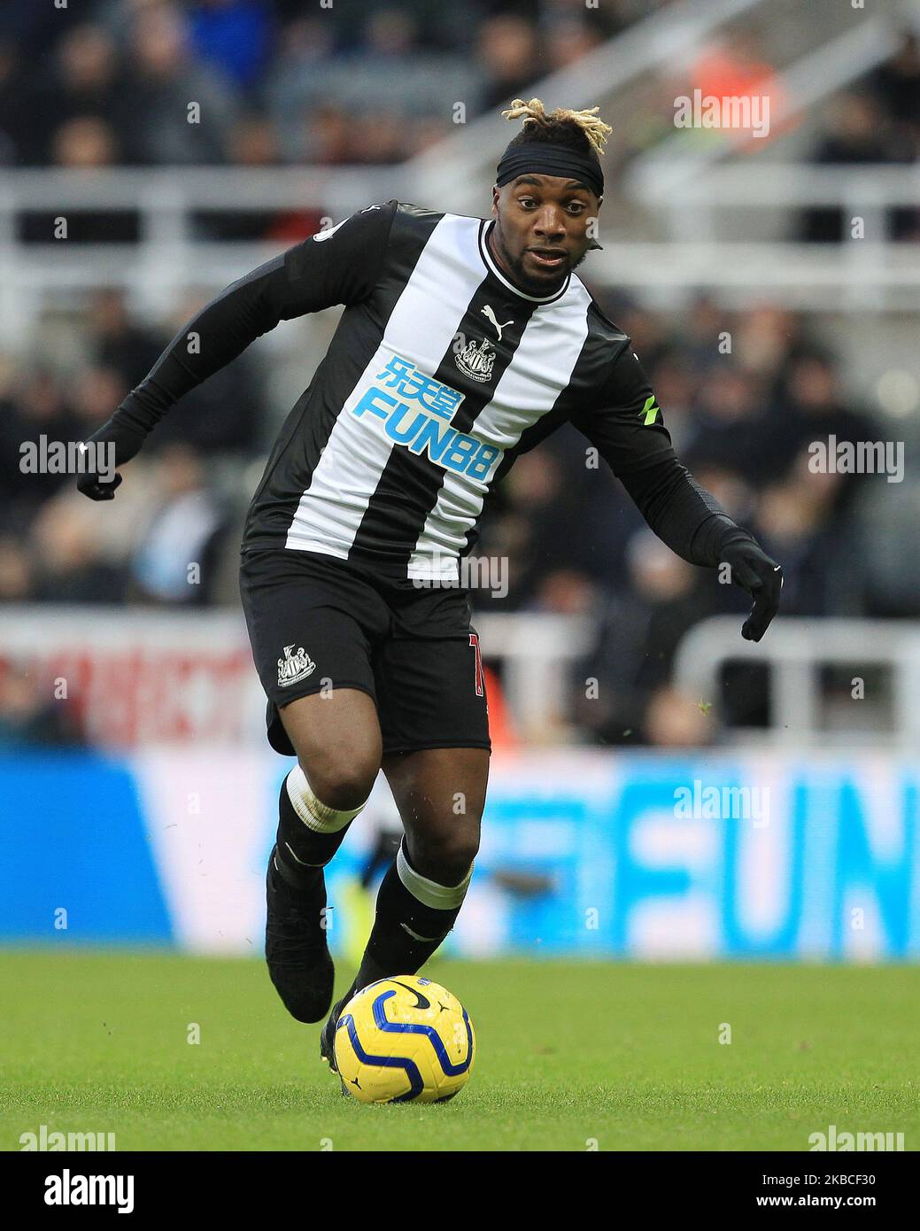Allan Saint-Maximin of Newcastle United during the Premier League match ...