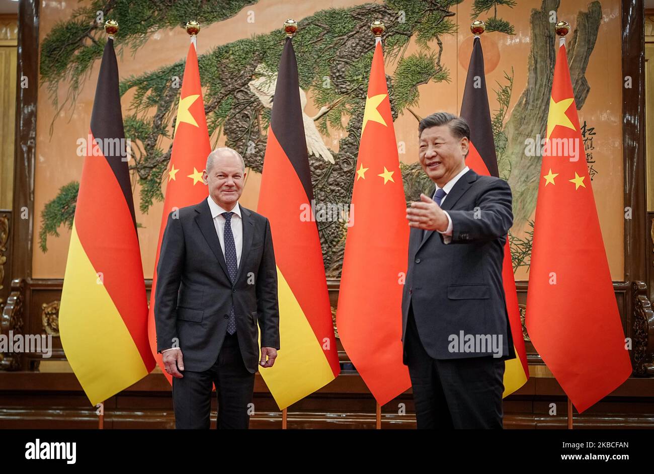 Olaf scholz china visit hi-res stock photography and images - Alamy