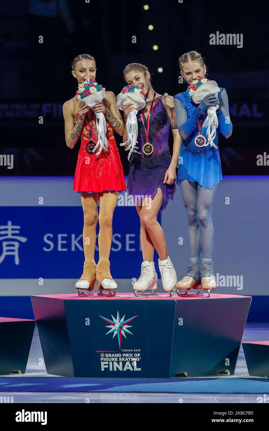 Alena KOSTORNAIA, Anna SHCHERBAKOVA, Alexandra TRUSOVA at the ...