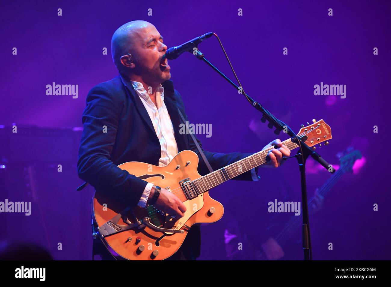 British rock shoegaze band Ride perform at Barbican Hall, London on ...