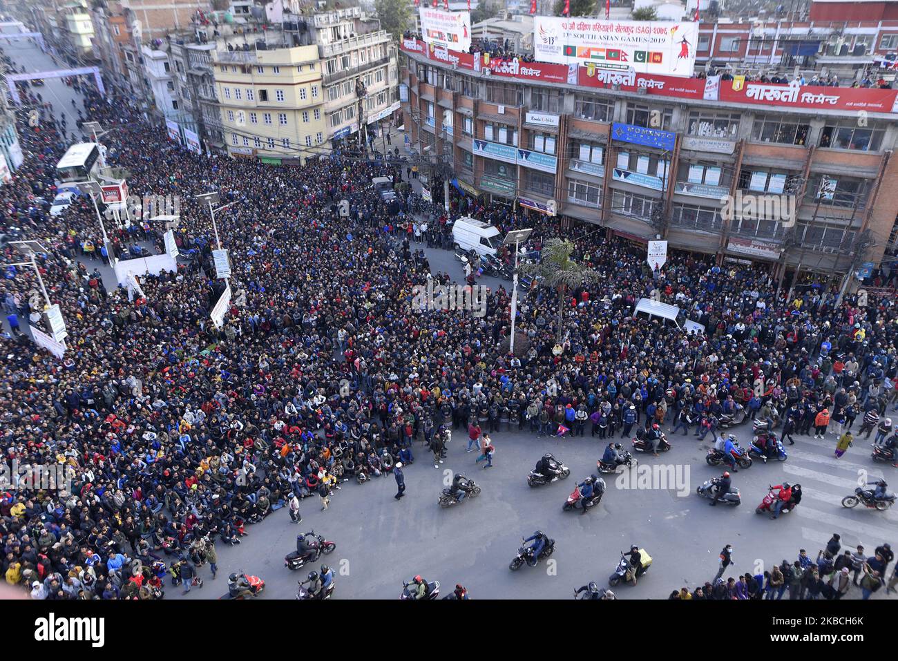 Huge crowd of Nepali Football Fans and supporters watch South Asian ...
