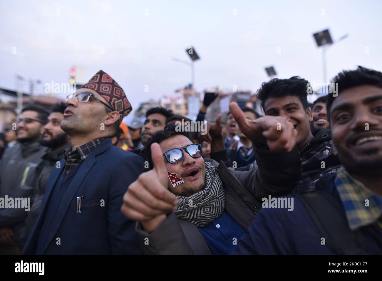 Nepali Football Fans and supporters celebrates after winning the game ...