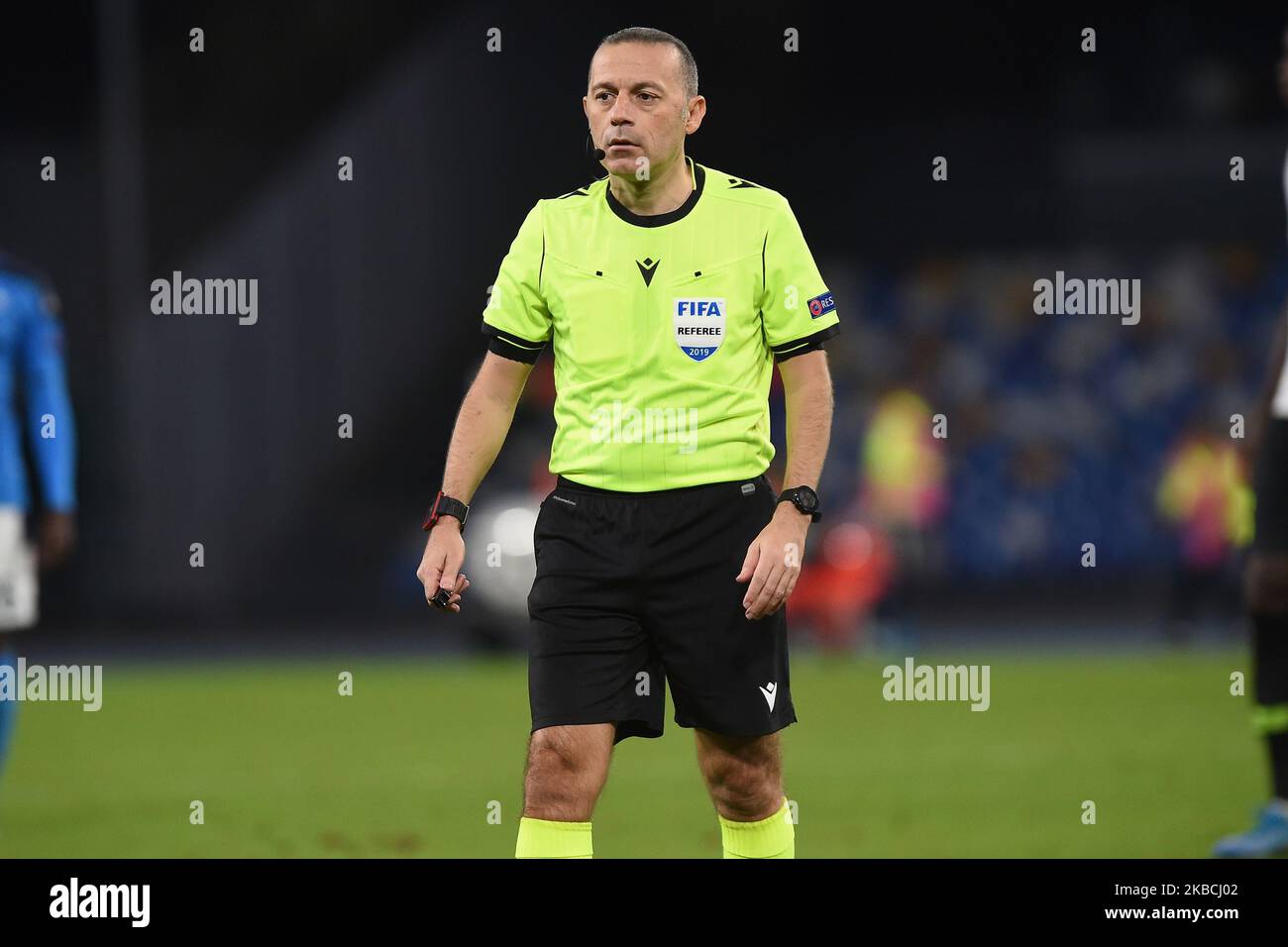 Referee cuneyt cakir during the uefa champions league hi-res stock ...