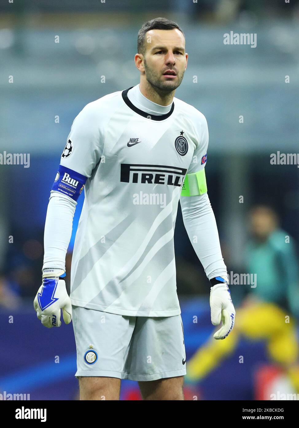 Samir Handanovic of FC Internazionale during the UEFA Champions League ...