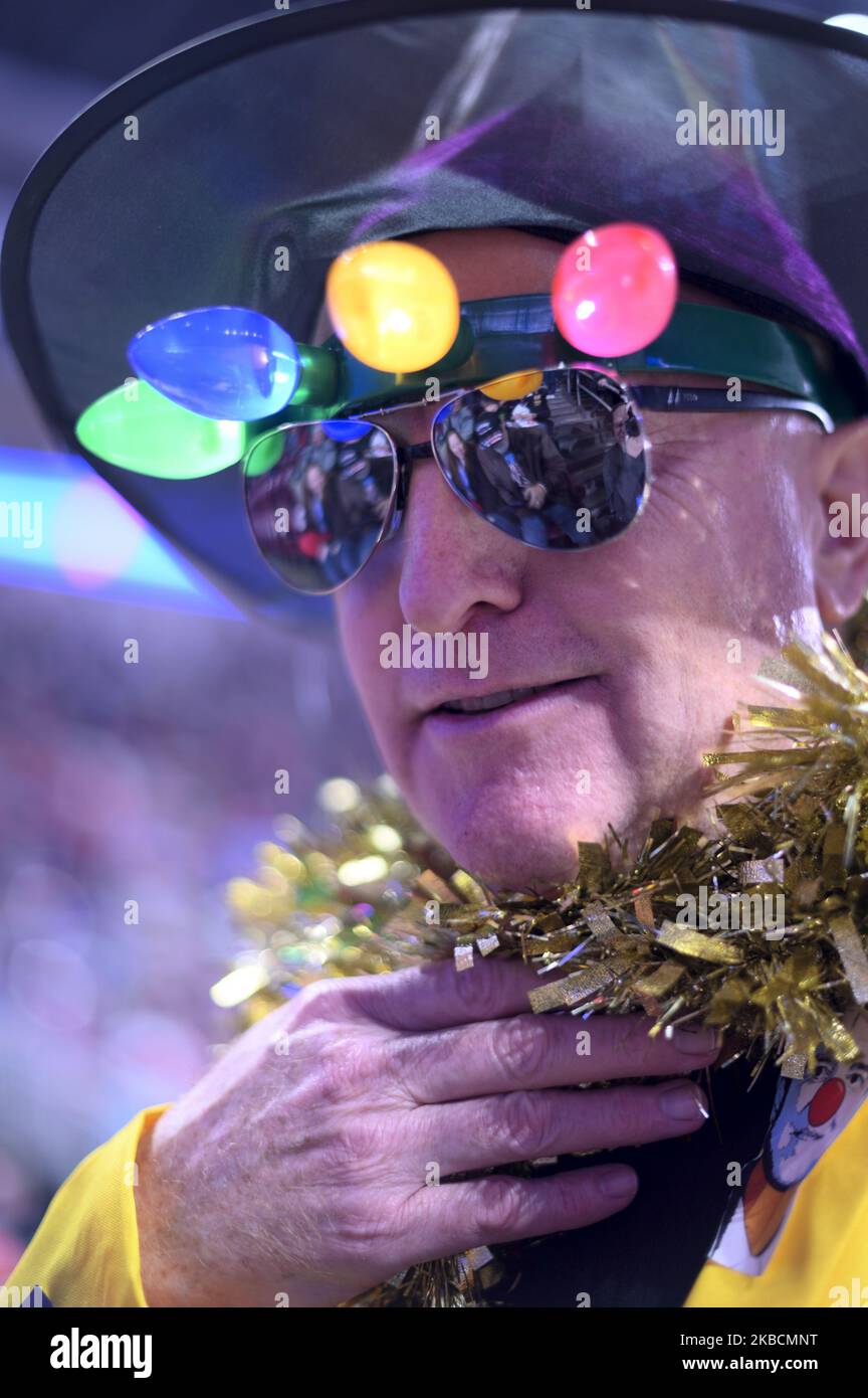 John Kilduff, 60, of Mechanicsburg, PA shows off his self-made costume ...