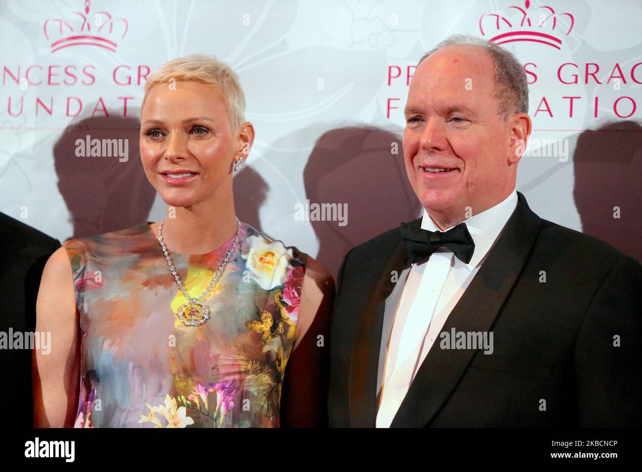 NY, USA on November 3, 2022. Prince Albert of Monaco with Princess ...