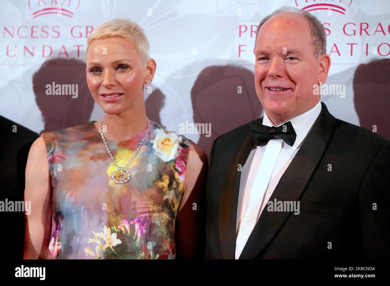 NY, USA on November 3, 2022. Prince Albert of Monaco with Princess ...