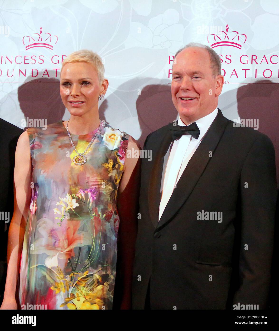 NY, USA on November 3, 2022. Prince Albert of Monaco with Princess ...