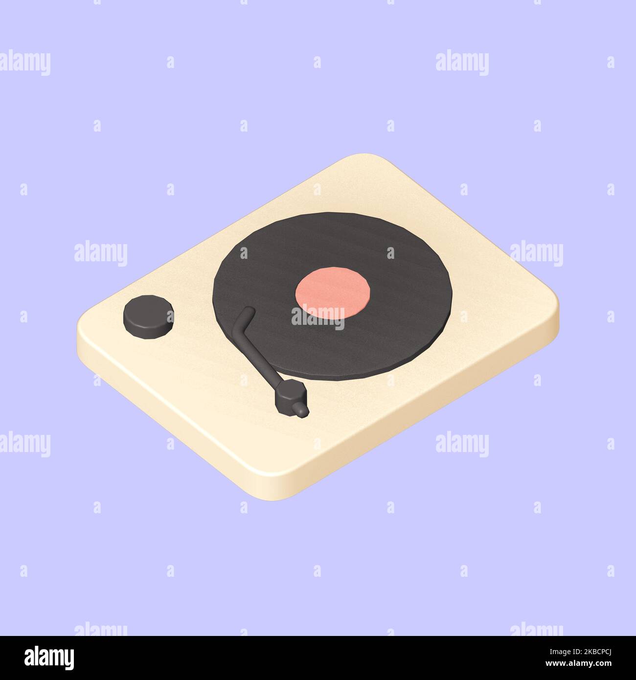 Vinyl record player 3d render vector illustrations Stock Photo - Alamy