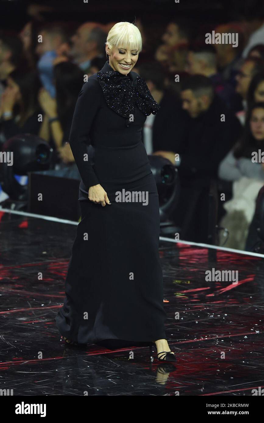 Italian singer Malika Aiane perform judge final of italian version of ...