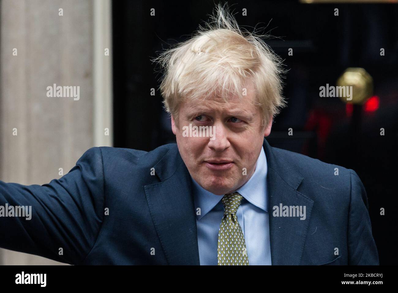British Prime Minister Boris Johnson leaves 10 Downing Street for ...