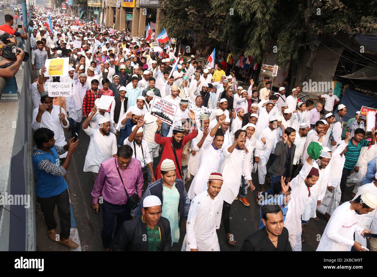 Indian Muslim part in the Mass Protest Rally during a protest against ...